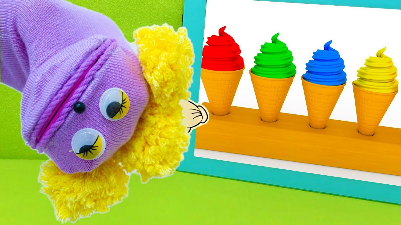 Learn Colors Making Ice Cream Colors for Kids Show with Toys - YouTube