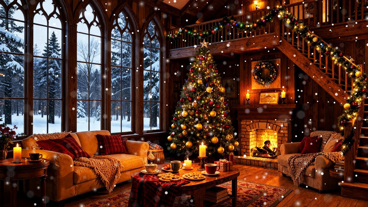 Relaxing Christmas Music 🎄 Festive Winter Comfort Instrumental Calm ...