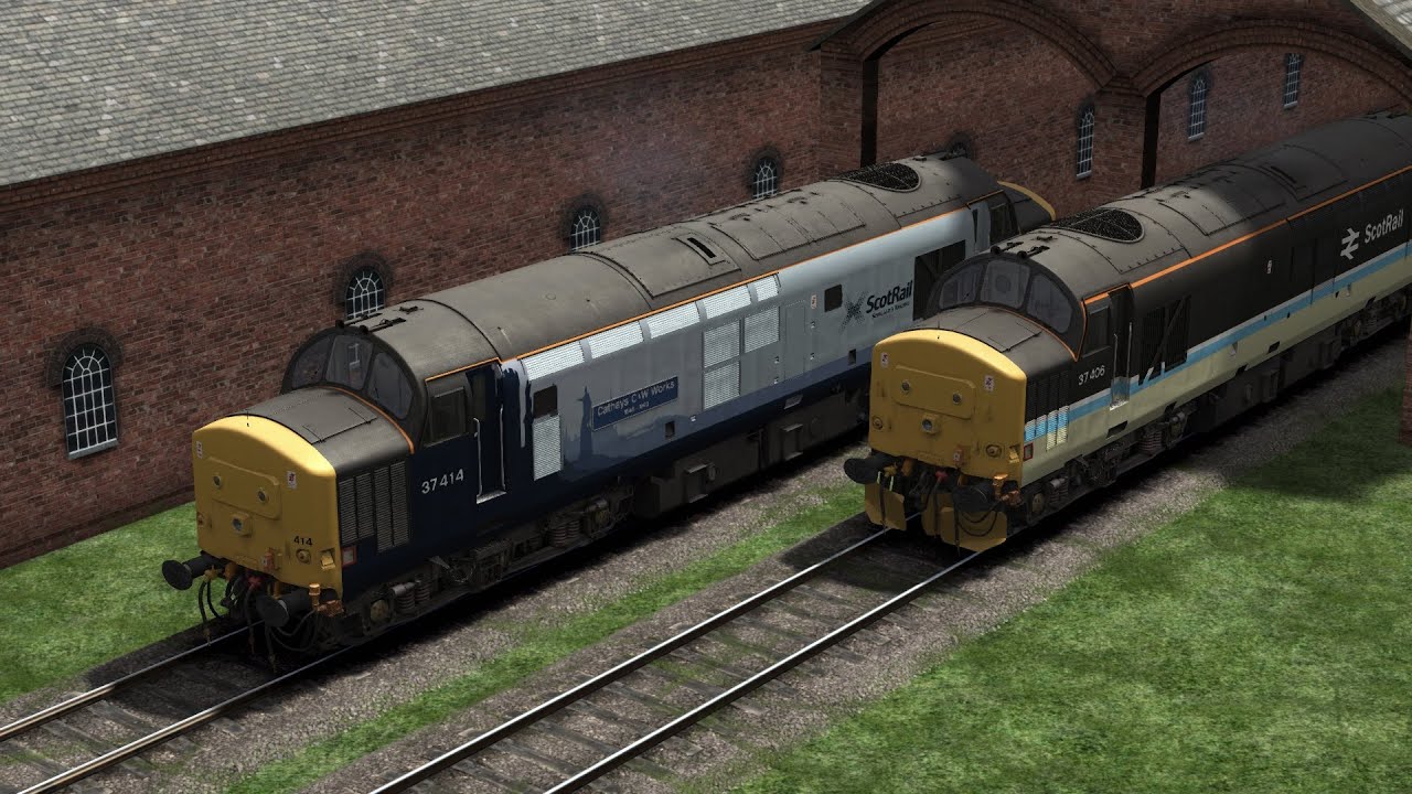 ScotRail class 37 fictional livery pack | Railfreight Reskins - YouTube