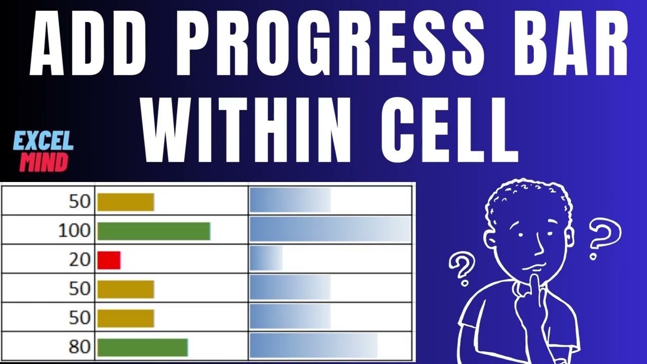 Progress Bar Within Cell In Excel YouTube Progress Bar Within Cell In Excel YouTube
