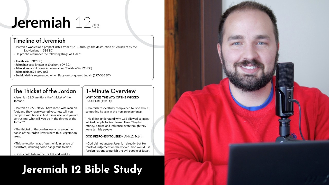 Jeremiah 12 - Bible Study, Explanation, and Application - YouTube
