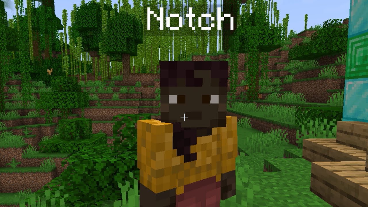 Notch on oy Minecraft server... - YouTube