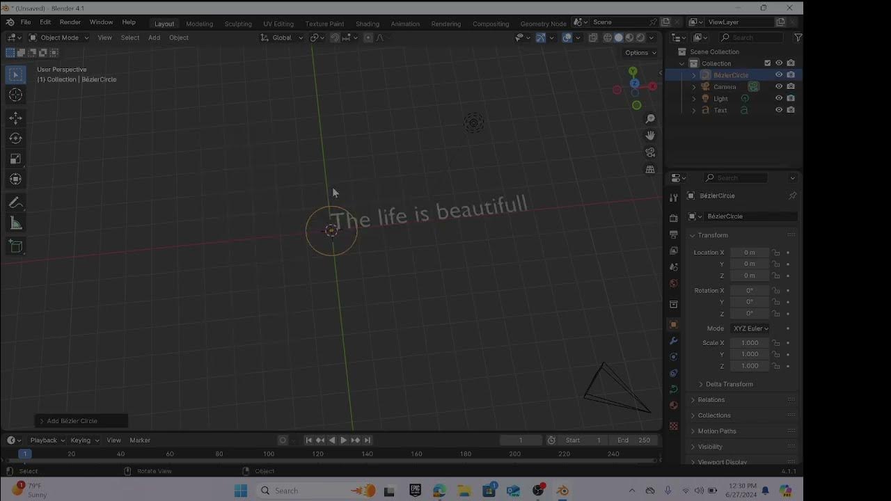 how to add text in blender simple and easy tutorial. - YouTube