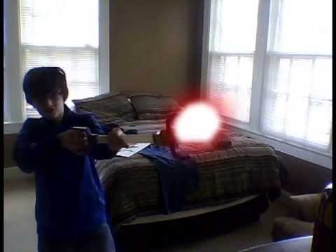 laser phaser ball thingy - YouTube