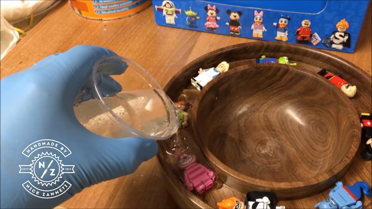 Woodturning - The Disney Character Lego Bowl - YouTube