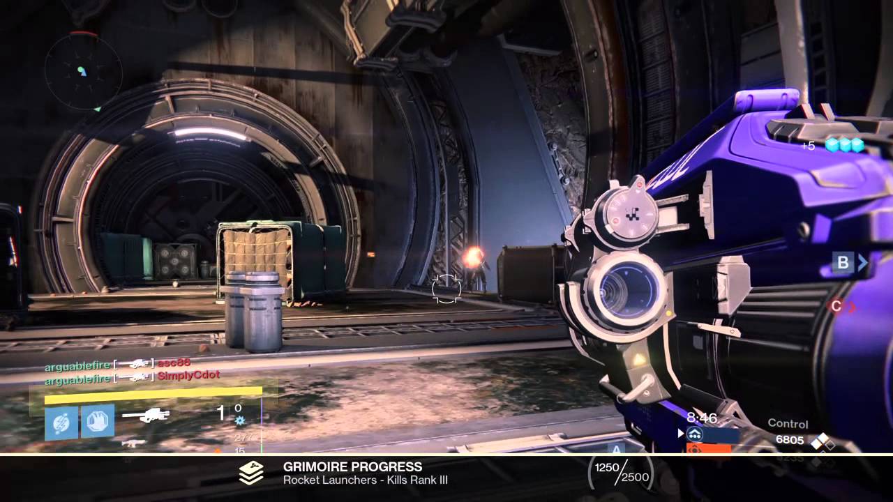 Destiny rocket shot through closing doors - YouTube