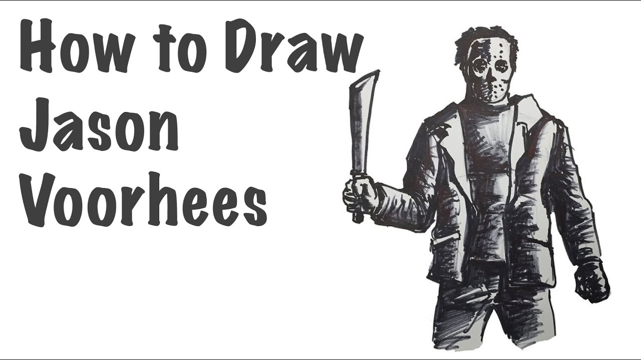 How to Draw Jason Voorhees - YouTube