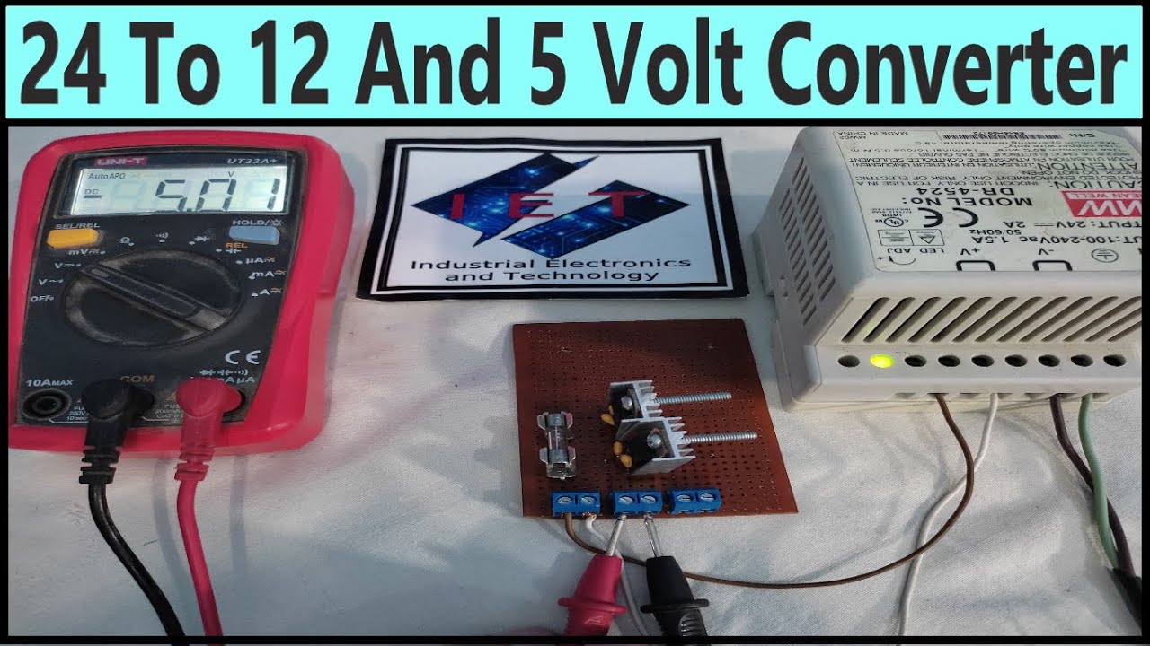 24 v to 12 and 5 Volt Convertor | 24 to 12 Volt Convertor | 12 to 5 ...