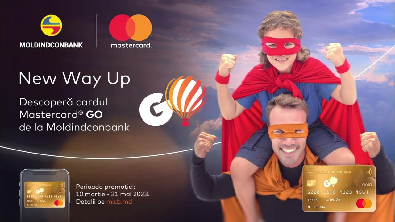 Deschide card GO Mastercard și Moldindconbank îți oferă primii bani de buzunar! - YouTube