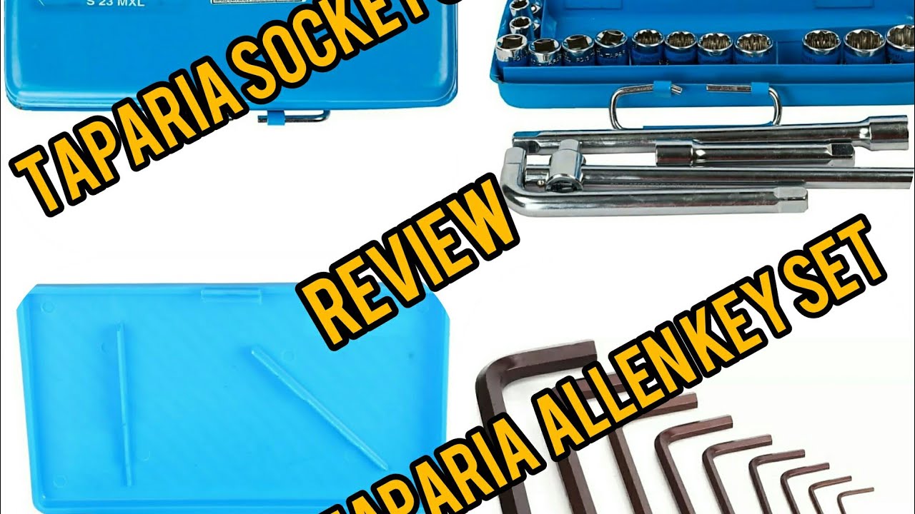 Taparia socket set & AKM -9 Allen key set - YouTube