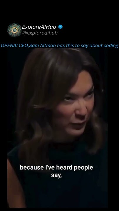Sam Altman speaks about coding#ai #artificialintelligence #technology #innovation #coding #code ...