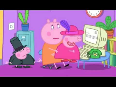 CLOTHES Peppa Pig Cartoon Dressing Up with Russian subtitles - YouTube