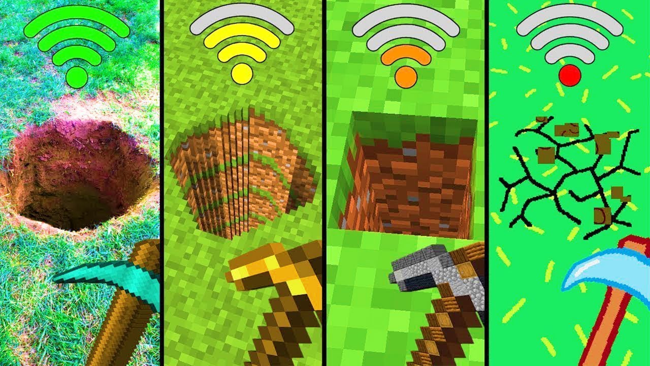 minecraft with different Wi-Fi - SUPER compilation - YouTube
