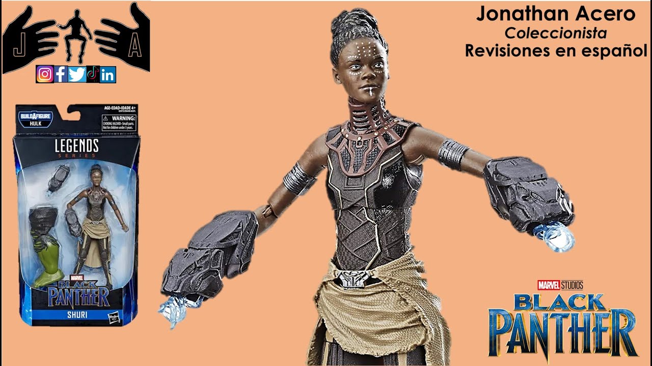 Shuri Marvel Legends Hulk series Toy Review Juguete Revisión en Español ...