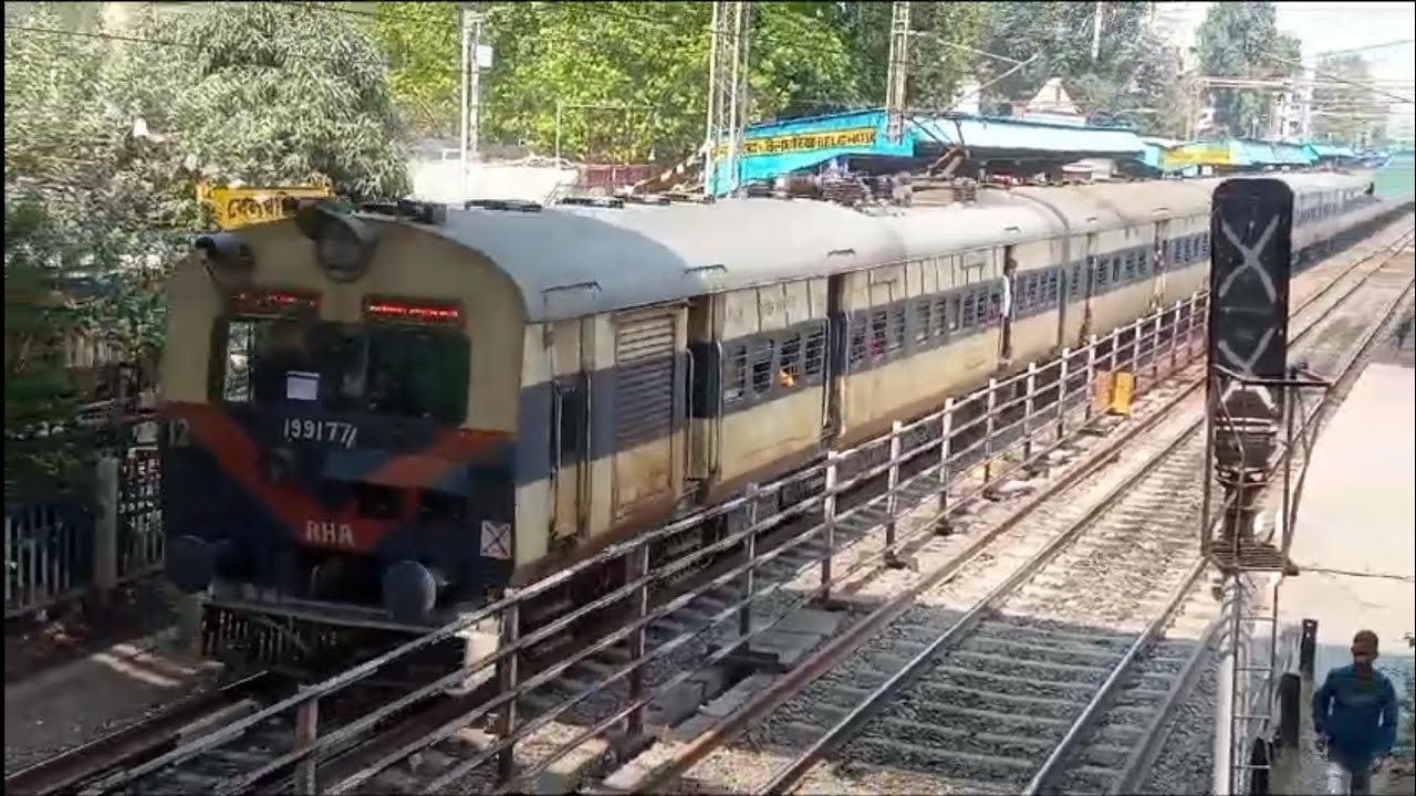 High Local Trains Passing at High speed. Watch in 1080p and 60 fps for ...