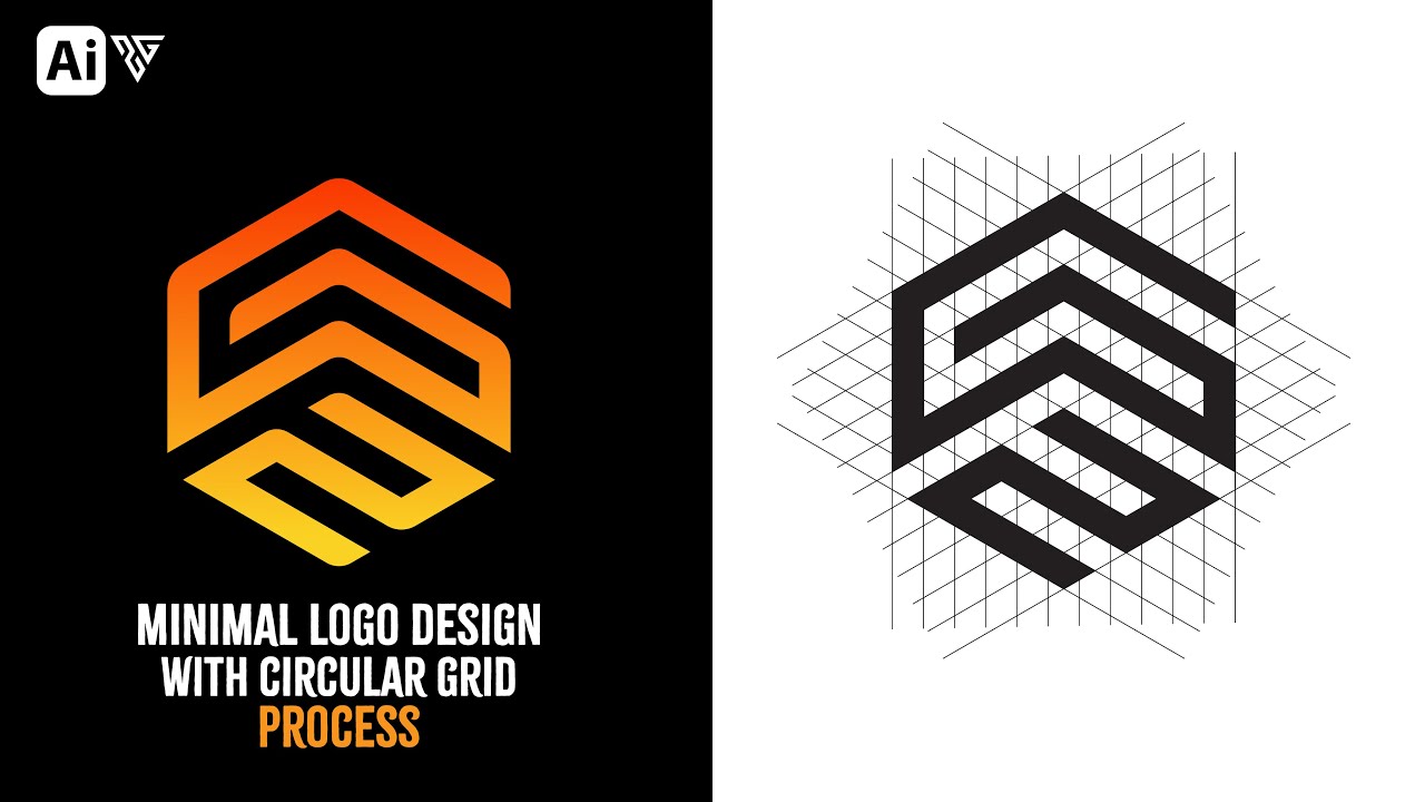 🔥 "Easy Monogram Logo Design with Polygon Shapes | Adobe Illustrator Beginner Tutorial!" - YouTube