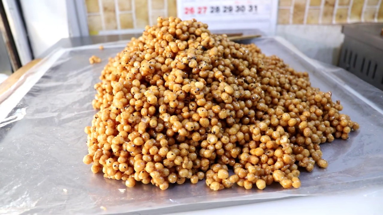 말랑말랑!! 오란다 강정 / 수제강정 - 의정부 제일시장 / Oranda Snack / Korean Street Food ...