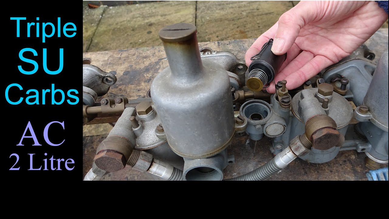 Triple SU Carb overview - 1949 AC 2 Litre. - YouTube