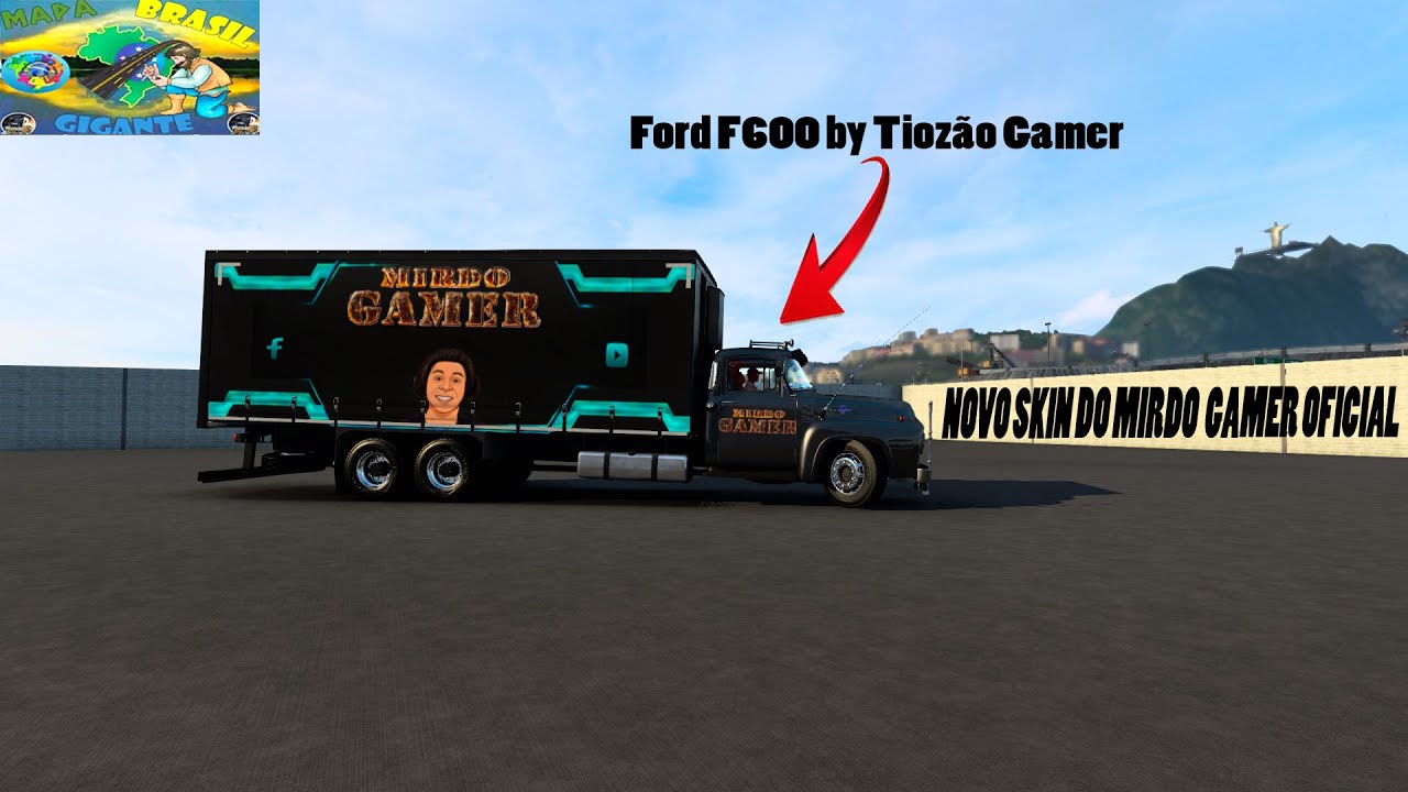 ATS e ETS2 1.45// mod pago Ford F600 by Tiozão Gamer / novo skin do ...