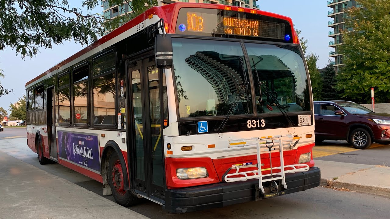 TTC Eastbound Ride Video on 8313 on route 80B Queensway to Humber Loop ...