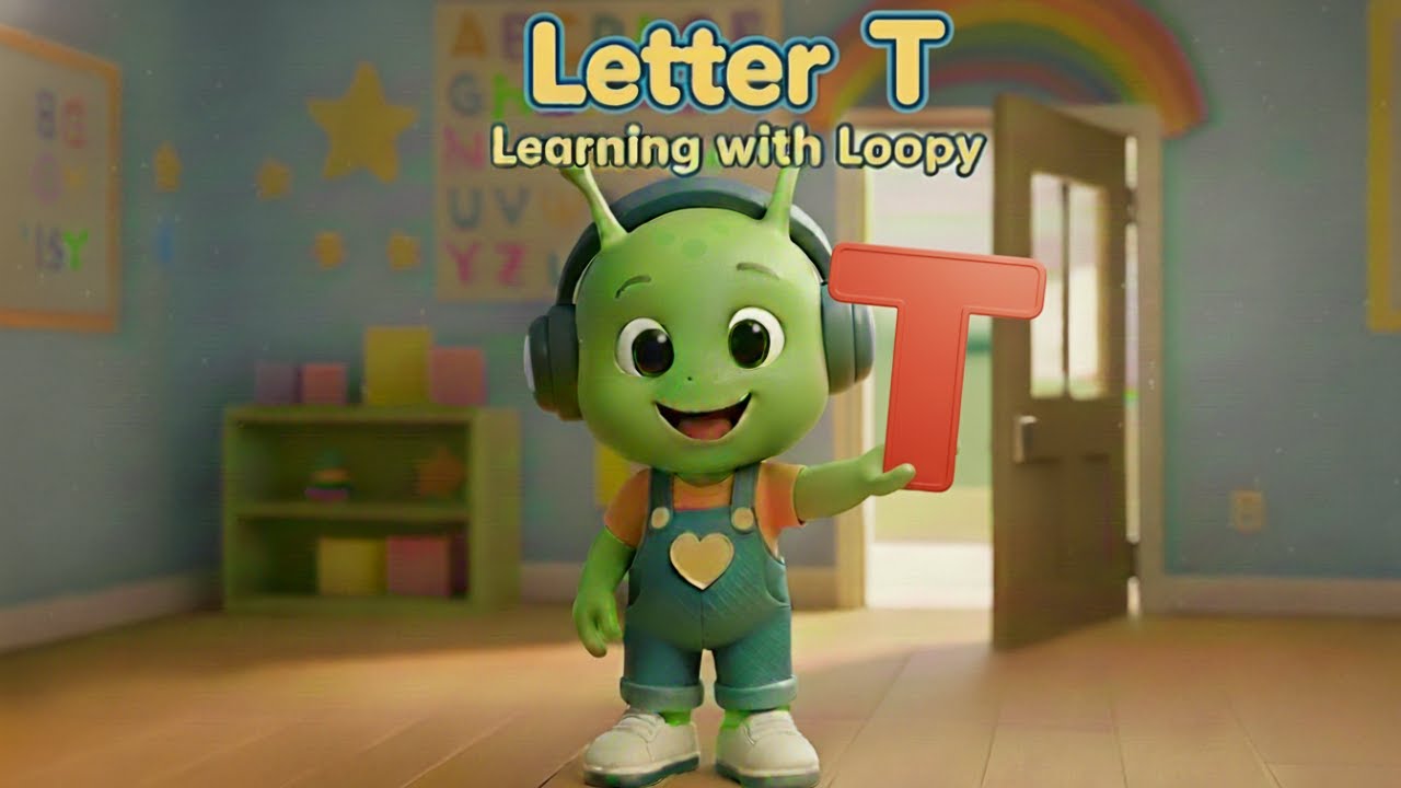 Letter T Song | Learning with Loopy | 4K | Letter and Sound Recognition ...