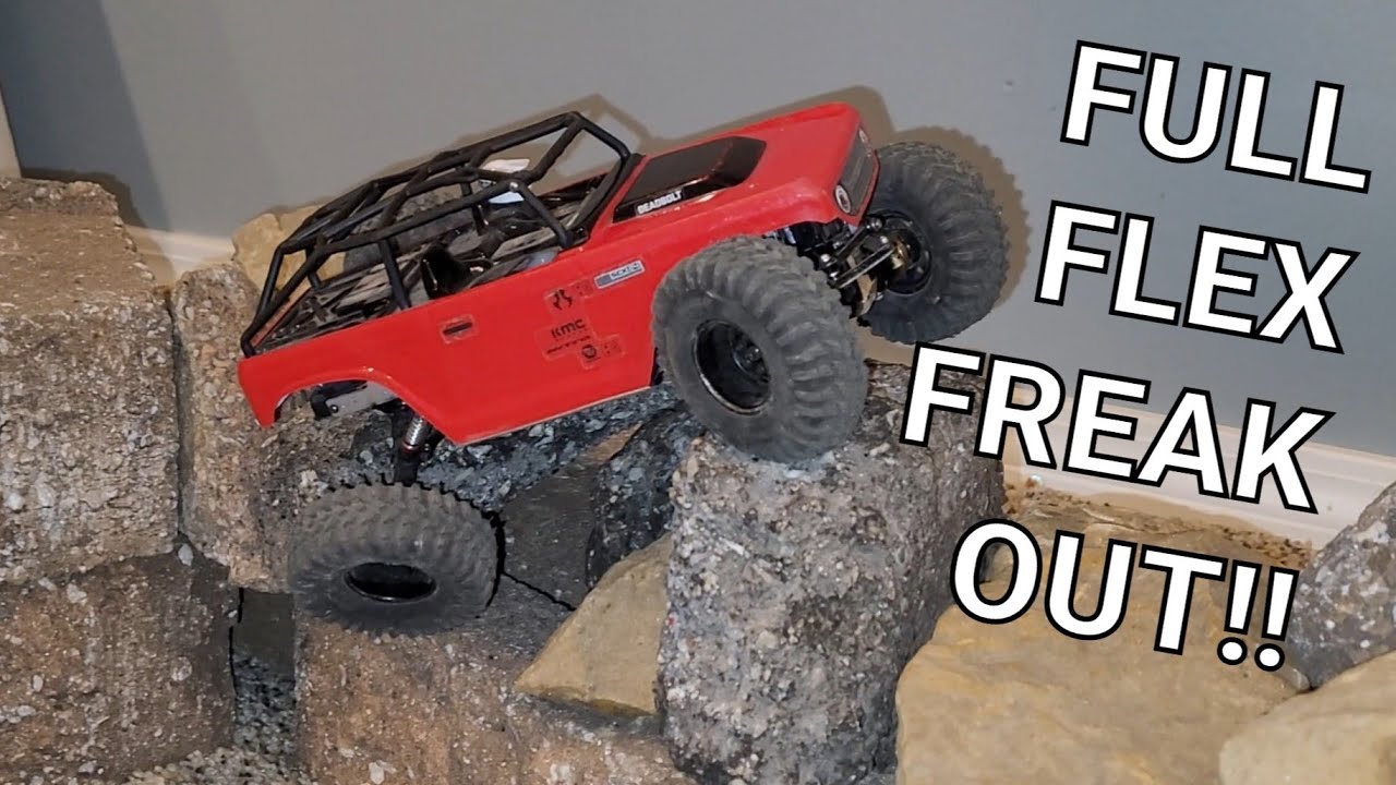 SCX24 Deadbolt - Full Flex Freak Out!! - YouTube