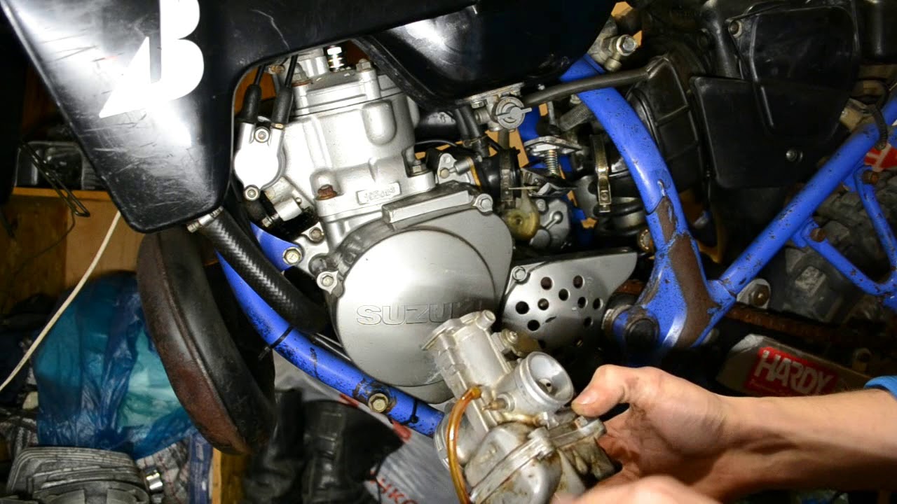 Ревизия карбюратора на мотоцикле Suzuki TS200R. - YouTube