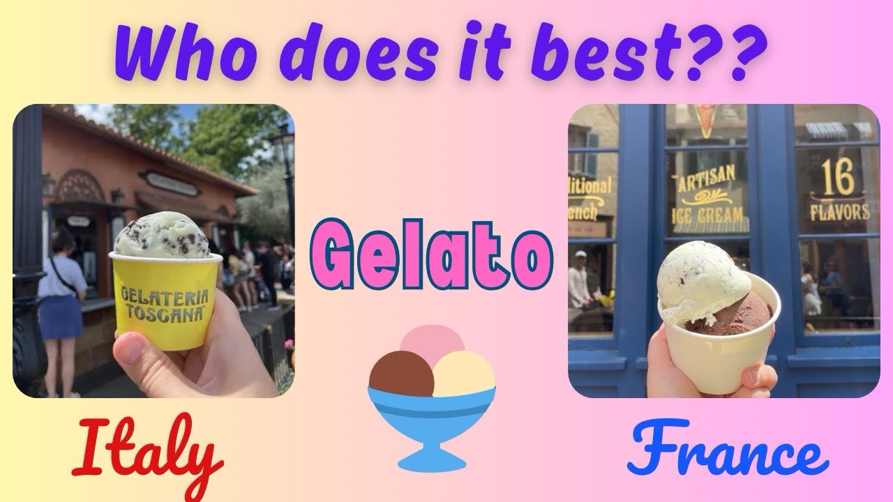 Who Does It Better? Italy Gelato vs. France Gelato - Epcot May 2025 ...