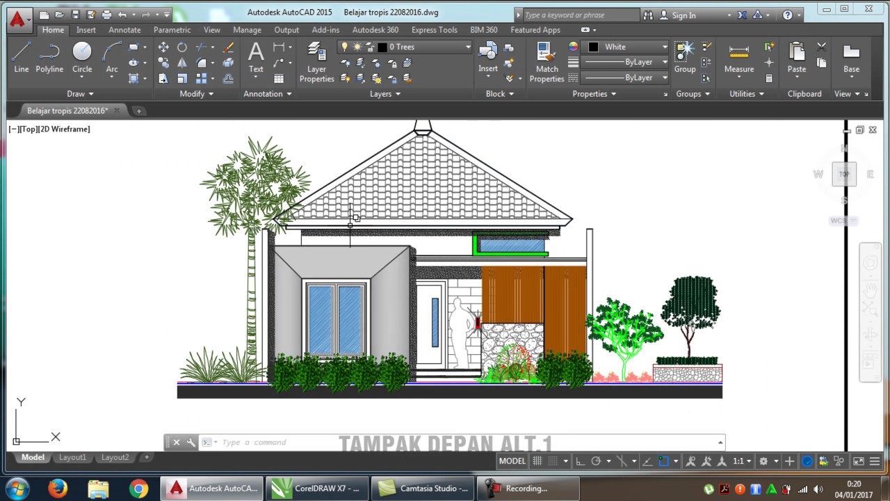 Home Design Floor and Fasade 8 x 15 meter - YouTube