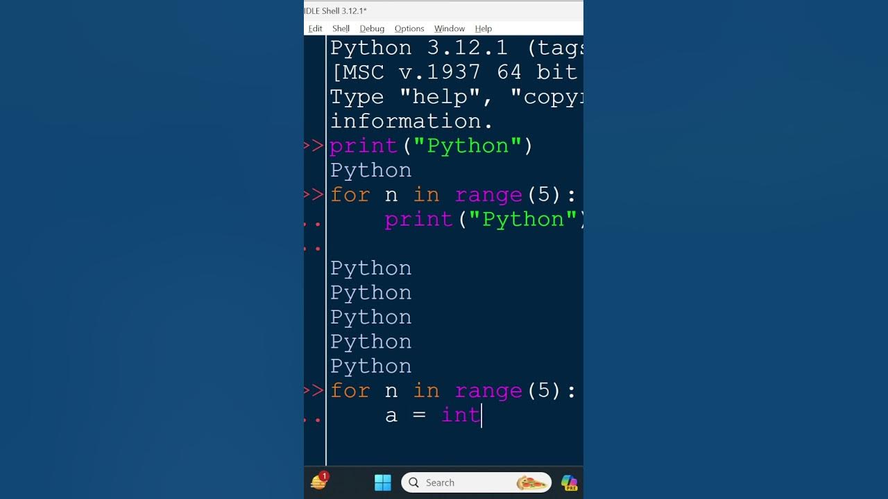 Loops in Python | Introducing for loop | One Minute Python Series | Learn Python A-Z #python ...