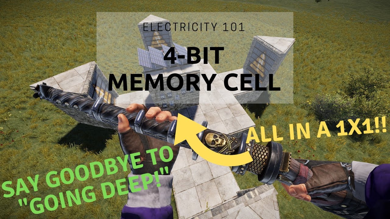 (RUST) Electricity 101 - 4-Bit Memory Cell S01 Ep.6 - YouTube