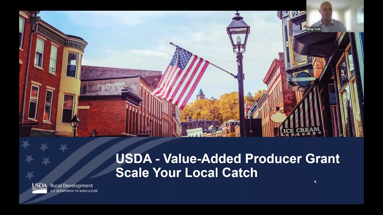 USDA Value Added Producer Grants for Seafood Businesses - YouTube