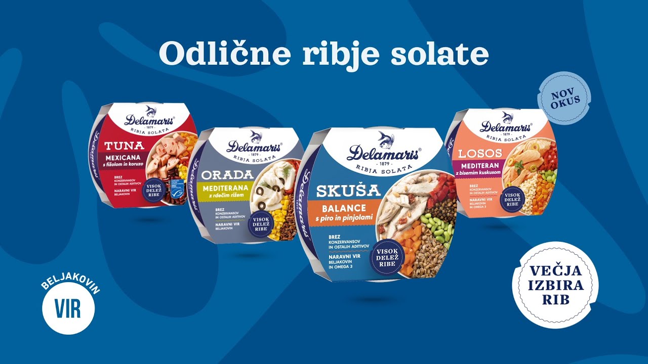 Ribje solate Delamaris - nov Losos Mediteran - YouTube