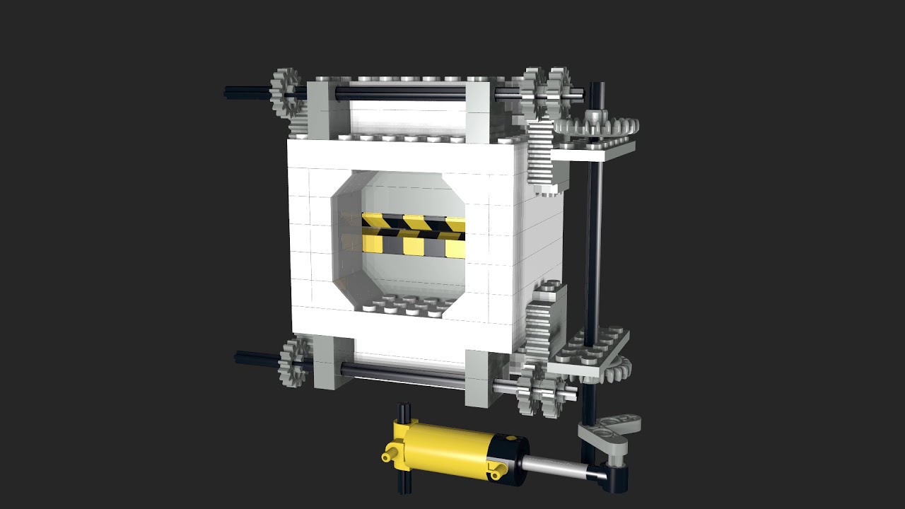 LEGO mechanism for compartment door - YouTube