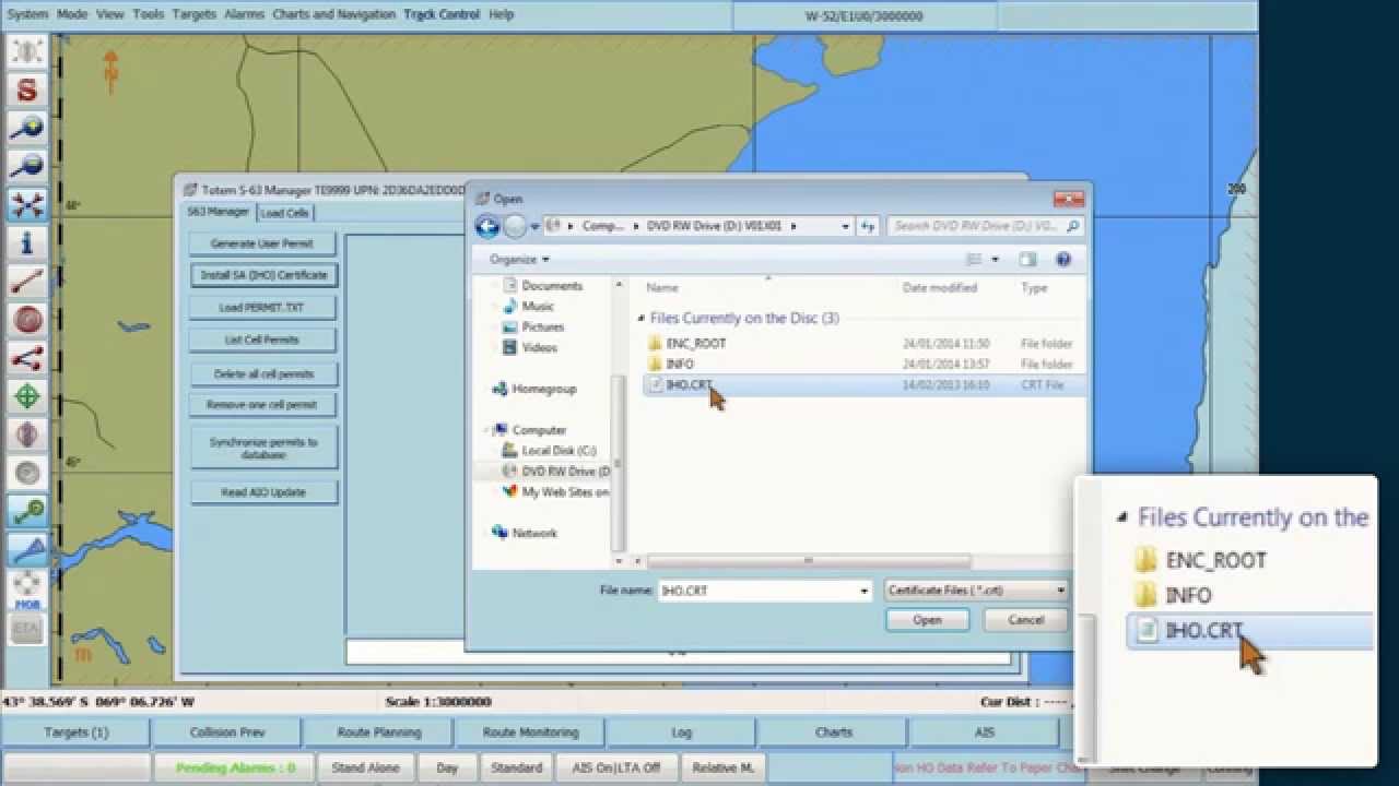 Totem ECDIS 2.0 - The Public Key for S-63 1.1 - YouTube