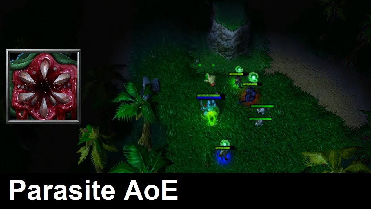 World Editor - Skill: Parasite 3 unit in AoE - YouTube