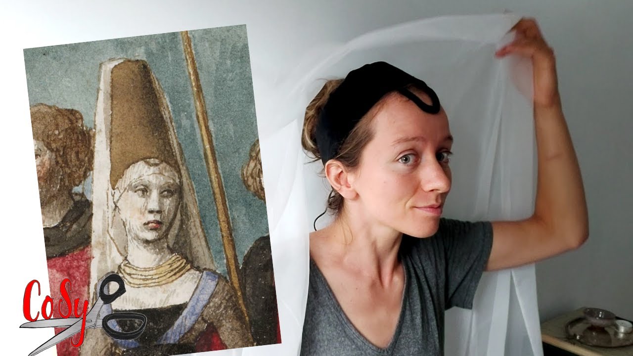 How to make a hennin stay on your head - YouTube