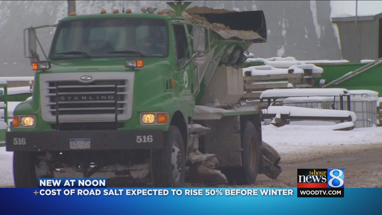 Road salt prices jump nearly 50% before winter - YouTube