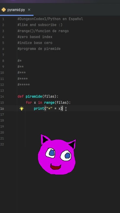Python en Español: programa de piramide #python #shorts #trendingshorts ...
