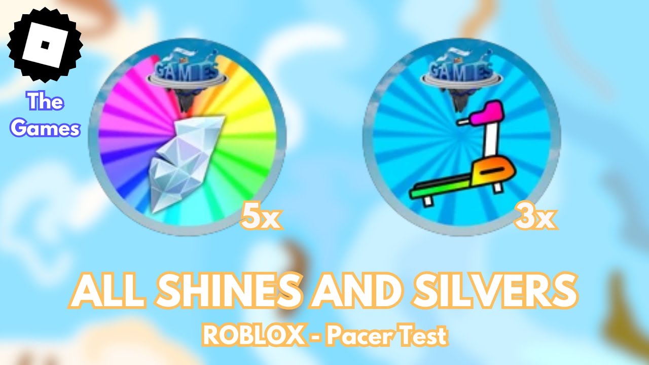 How to get ALL SHINE AND SILVER BADGES in Pacer Test - ROBLOX (TUTORIAL ...