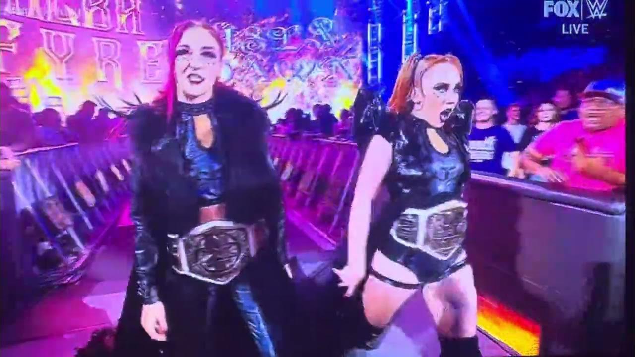 Alba Fyre & Isla Dawn 5th entrance as the nxt women’s tag team champions on #Smackdown June,23 ...