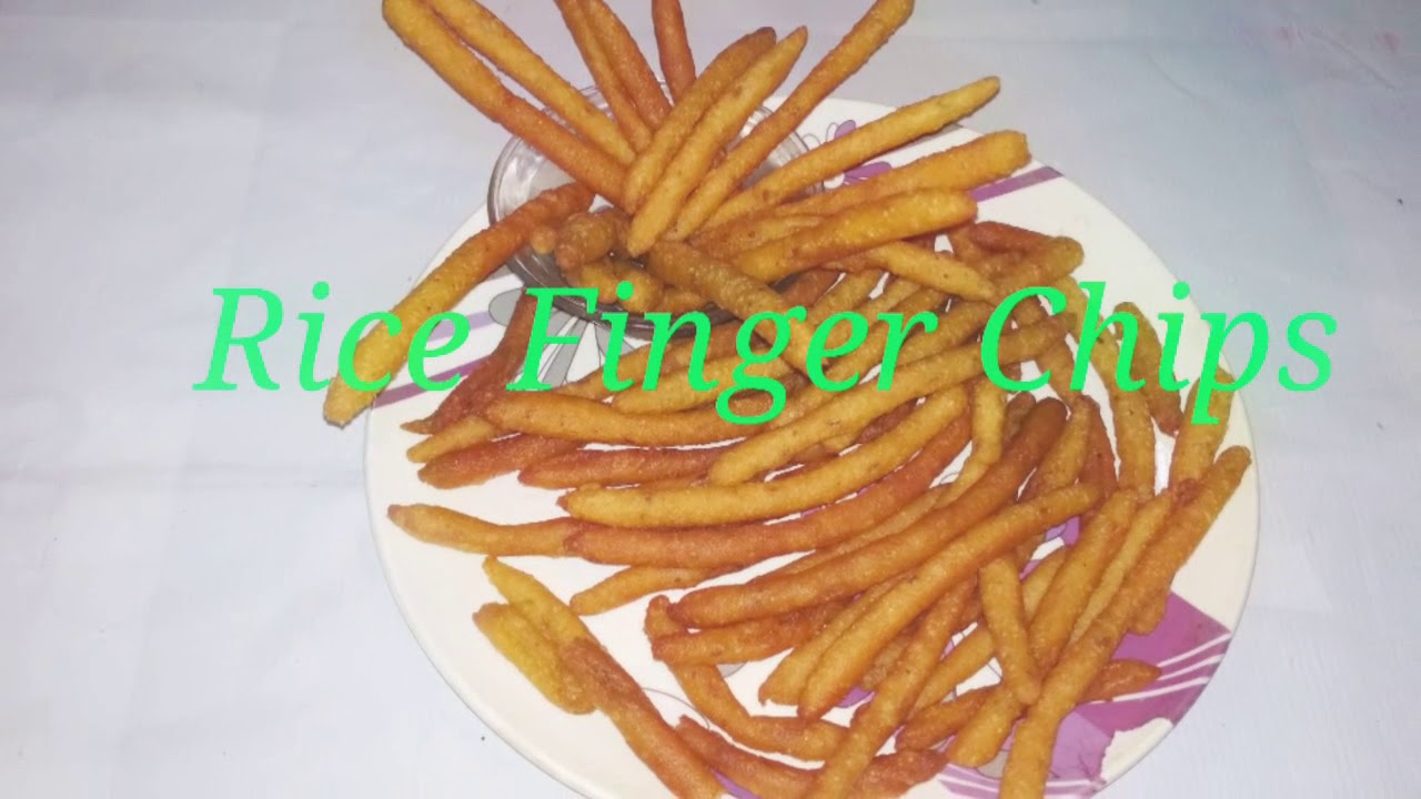 Rice finger chips चावल का फिंगर चिप्स 10 मिनट में बनाएं - YouTube