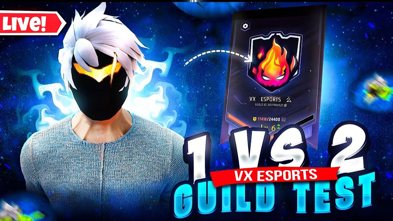 New Live Hardest ( 1v3 ) Guild Test In Free Fire ! { Day - 1 } - YouTube