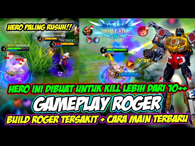 BUILD ROGER TERSAKIT + CARA MAIN ROGER PATCH TERBARU GAMEPLAY ROGER ...