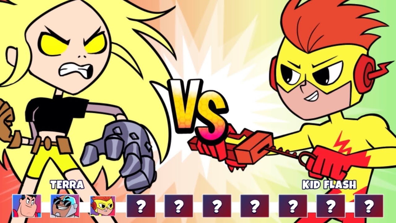 Teen Titans Go Jump Jousts 2 Terra vs Kid Flash Who’s Better Fighter ...