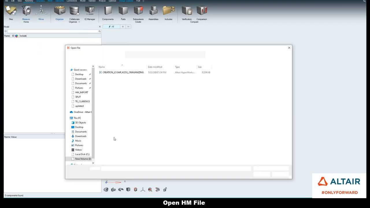 HyperWorks 2021: File Open, HM File - YouTube