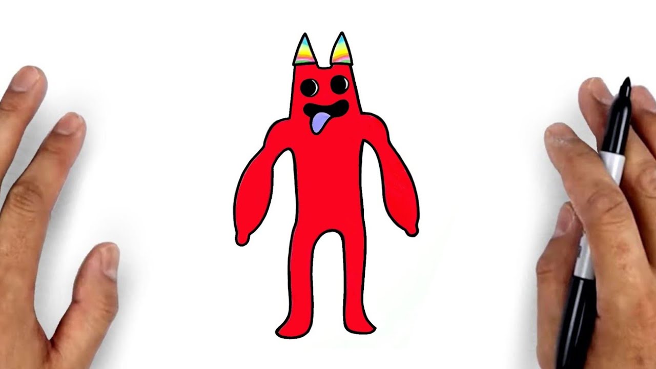 How to Draw Garten of BANBAN 2 (RED) by ArtWorld - YouTube