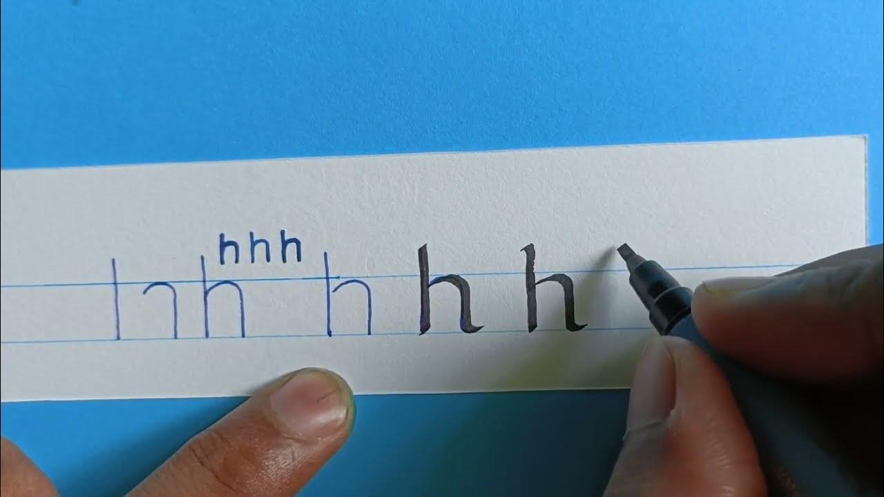 "Elevate Your Handwriting: Master the Letter 'h' in Calligraphy and ...
