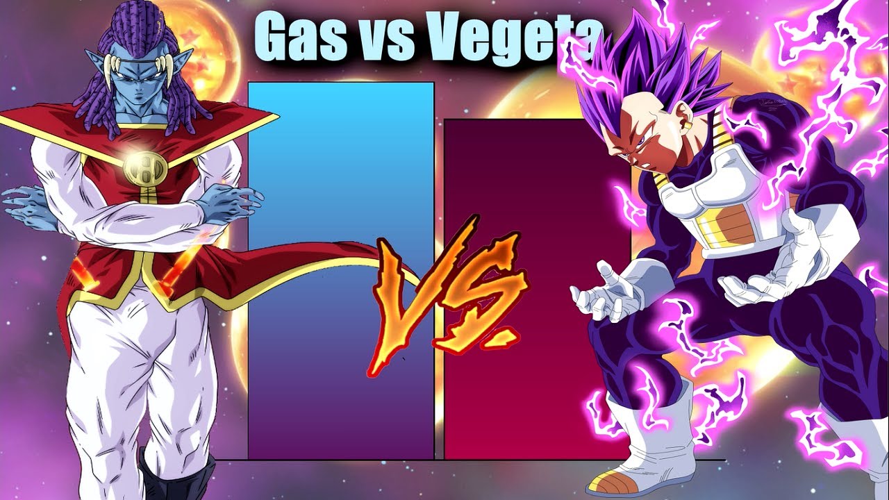 Gas VS Vegeta | POWER LEVELS - YouTube