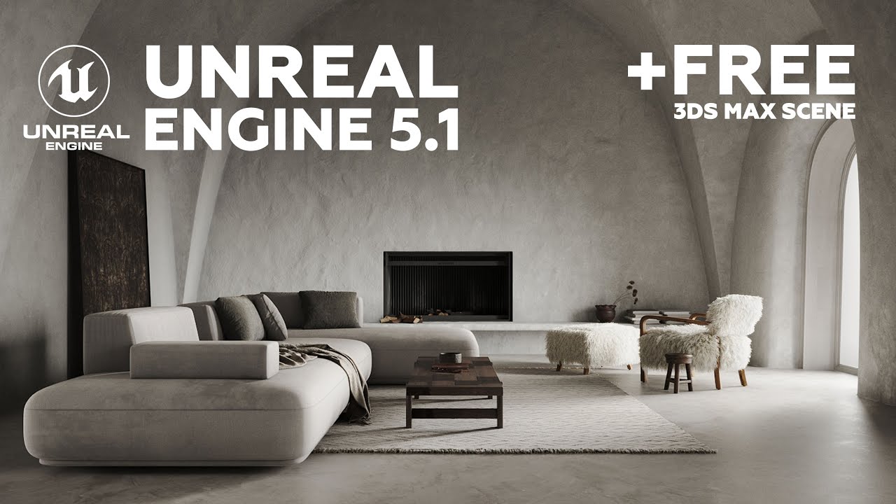 Architectural visualization Unreal Engine 5.1 + FREE scene in 3DS max ...